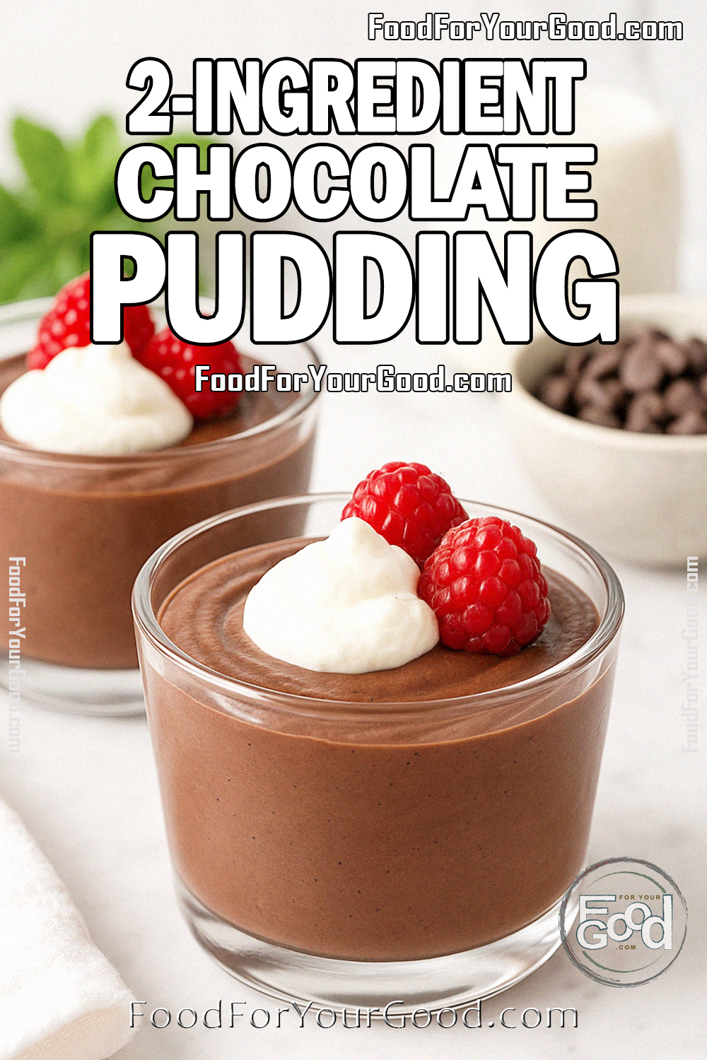 2-Ingredient Chocolate Pudding | Food For Your Good!